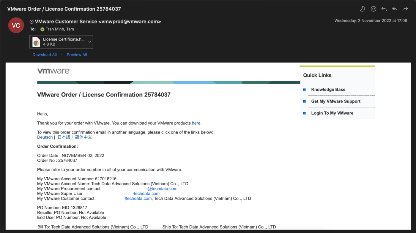 Hướng dẫn tạo tài khoản và tải phần mềm VMware | Tam Tran